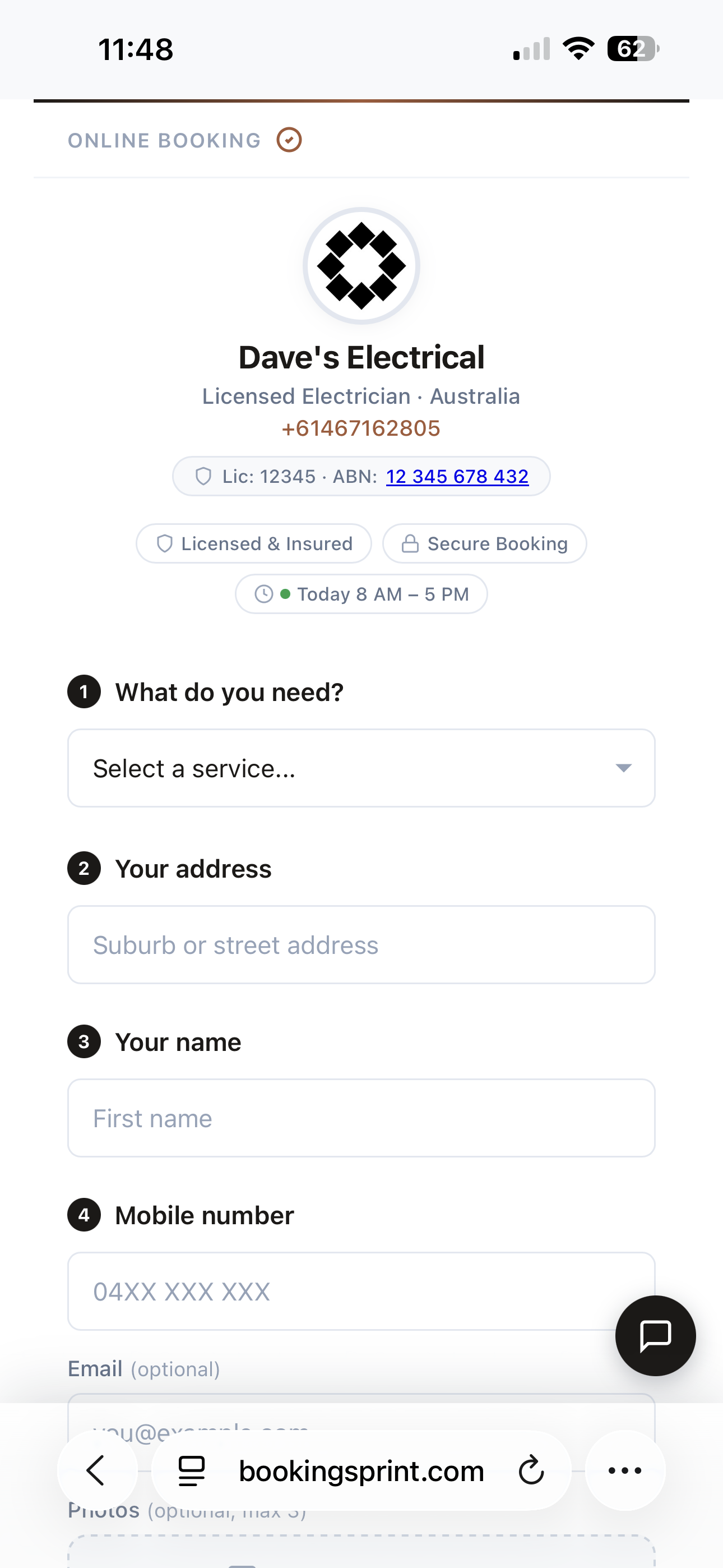 BookingSprint - Turn Missed Calls Into Booked Jobs